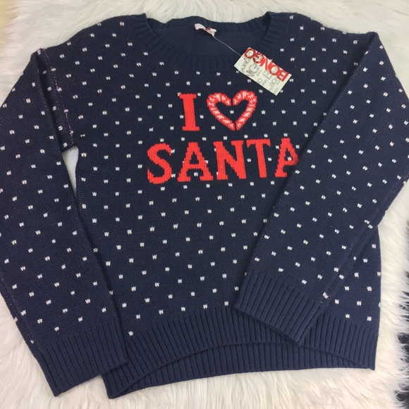 BONGO | Sweaters | Bongo Christmas Sweater I Love Santa | Poshmark